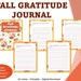 Fall Gratitude Journal Printable Daily Gratitude Journal for Women ...