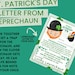 St Patricks Day Lucky Leprechaun Letter Shamrock Irish Leprechaun Trap ...