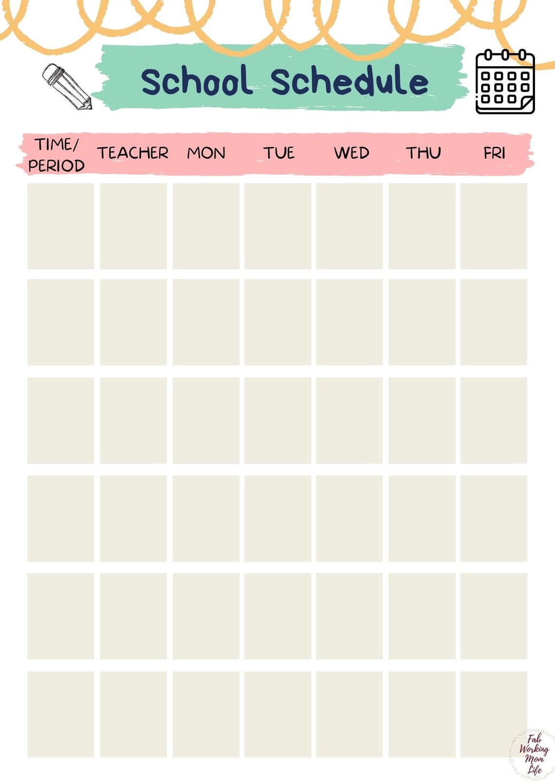 Back to School Planner for Kids Printable Homework Checklist Before ...