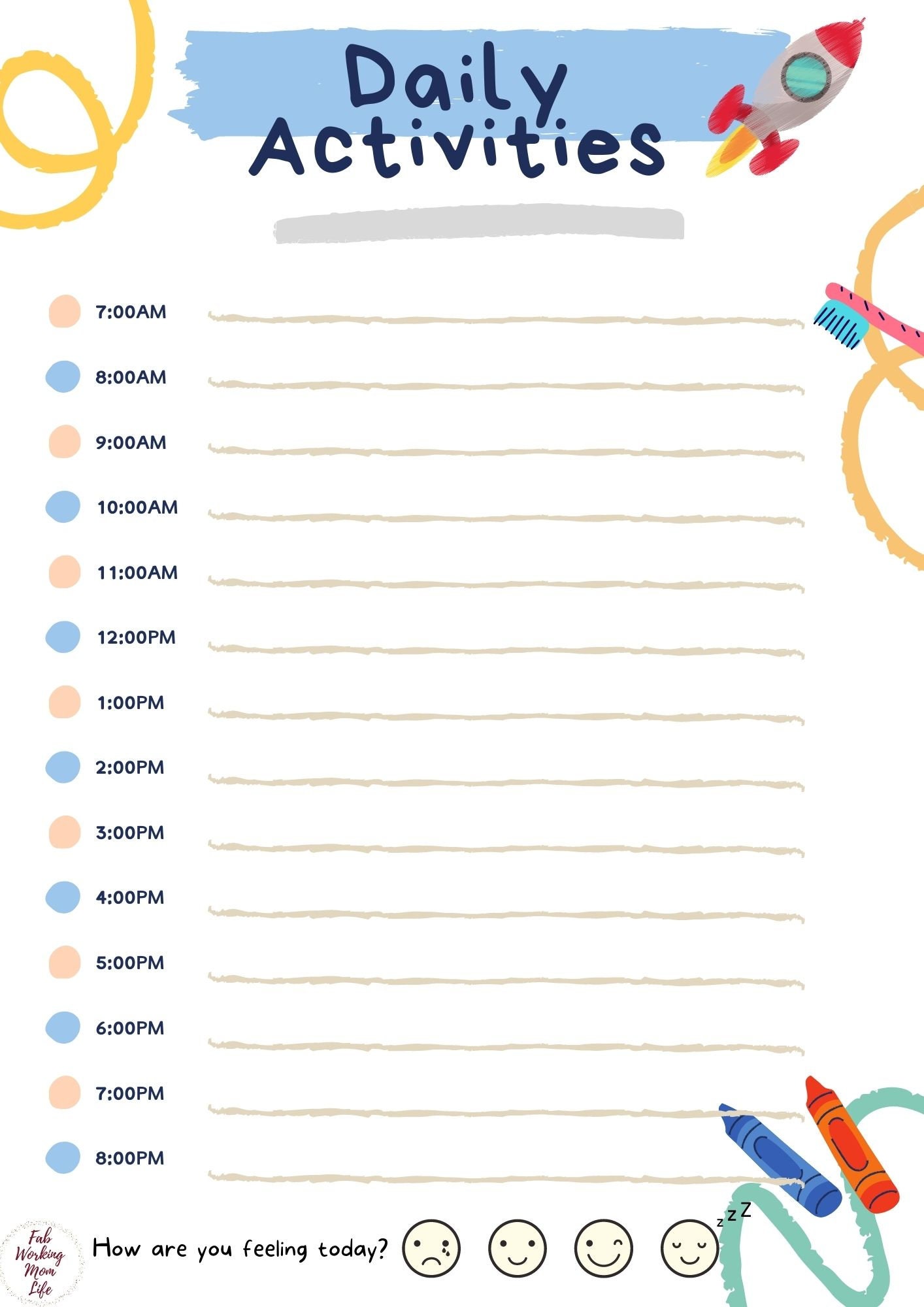 Back to School Planner for Kids Printable Homework Checklist Before ...