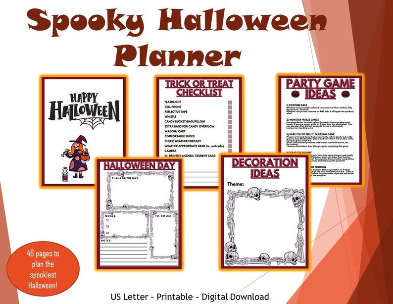 Gothic Halloween Planner: Spooky Party, Costumes, Decor (PDF) - Etsy