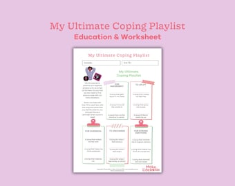 Ultimate Coping Playlist Worksheet - Etsy