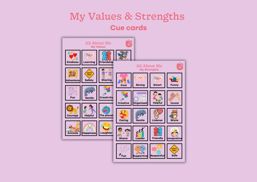 Values and Strengths Worksheet Tool. Mental Health Printable, Therapy ...