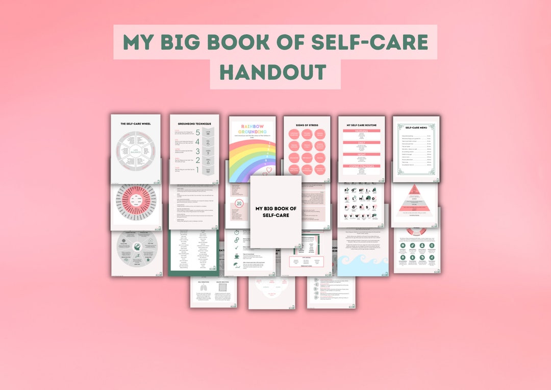 My Big Book of Self-care. Mental Health Printable, Therapy Tools ...