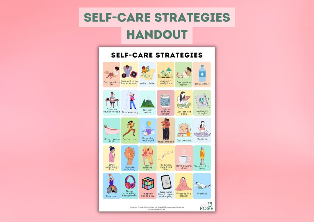 Mindfulness and Self-care Coping Strategies for Teens Handout. Mental ...