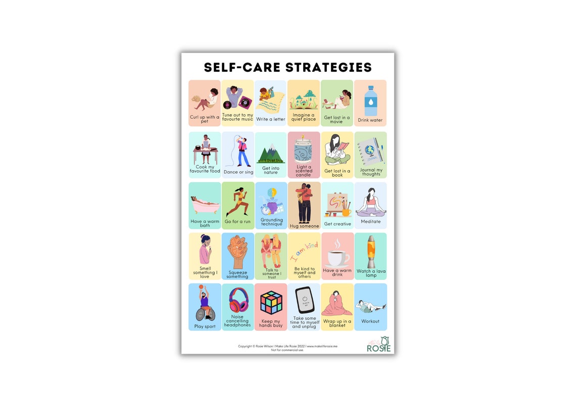 Mindfulness and Self-care Coping Strategies for Teens Handout. Mental ...