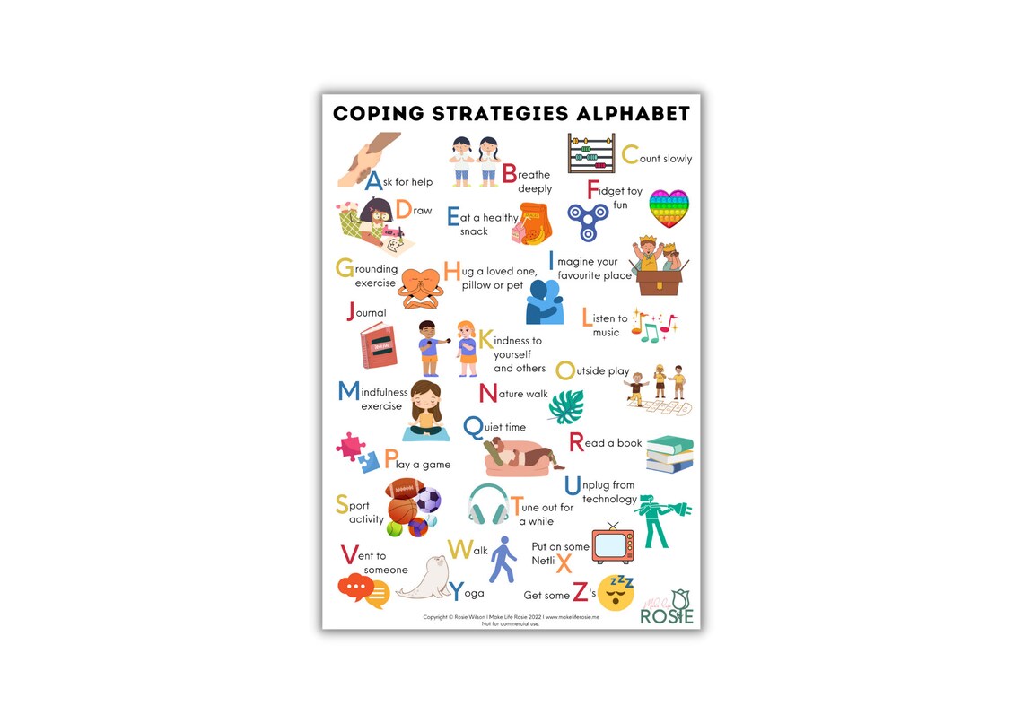 Coping Strategies Alphabet for Teens and Kids to Support Emotional ...