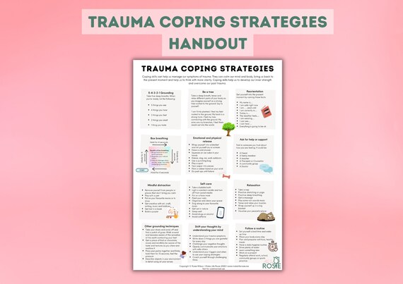 Trauma Coping Strategies for Teens Handout. Mental Health - Etsy UK