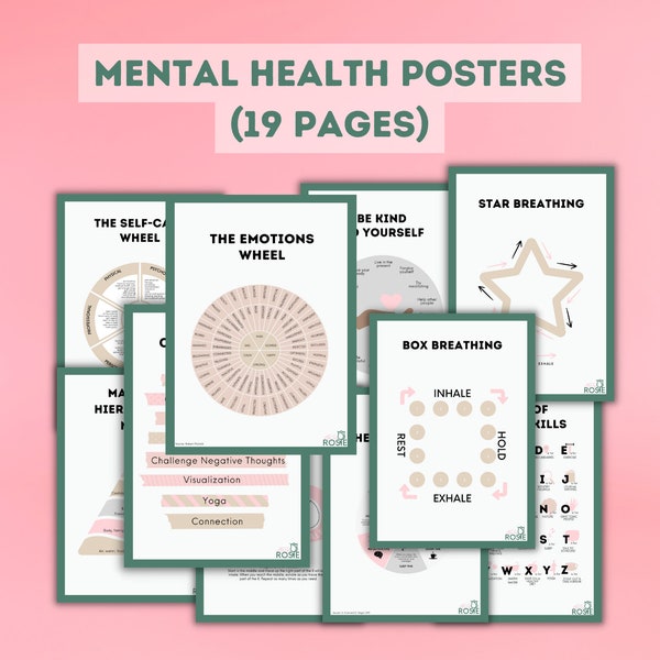 Health and Wellbeing Poster - Etsy