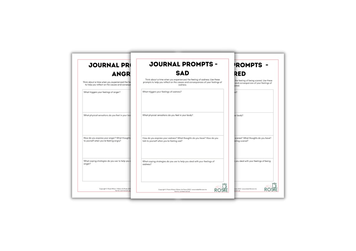 Feelings Wheel Workbook 28 Pages. Mental Health Printable, Therapy ...