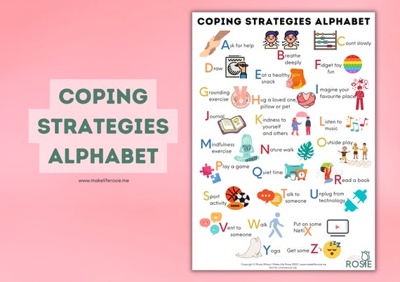 Coping Strategies Alphabet for Teens and Kids to Support | Etsy