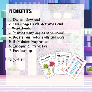 Preschool Learning Worksheets Bundle Printable Alphabet, Numbers, Math ...