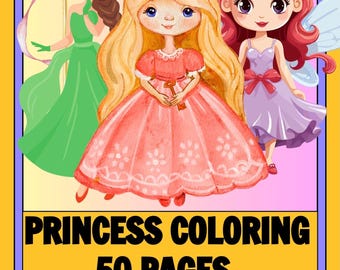 50 Princess Coloring Pages Cute | Printable Coloring Book | Coloring ...