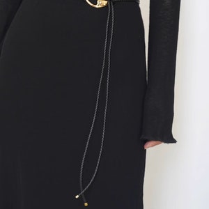 Extra Long Microfiber Rope Knotted Belt and Matching Necklace - Etsy