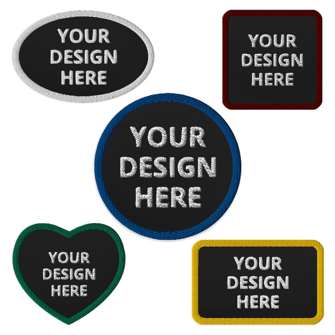 Personalized Embroidered Patch, Iron on Patch, Custom Text Logo or ...