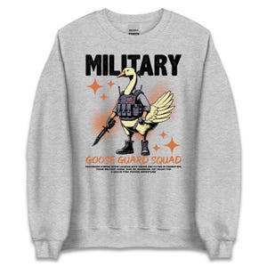 Military Goose Guard Squad T-shirt, Funny Tactical Goose Sweatshirt ...