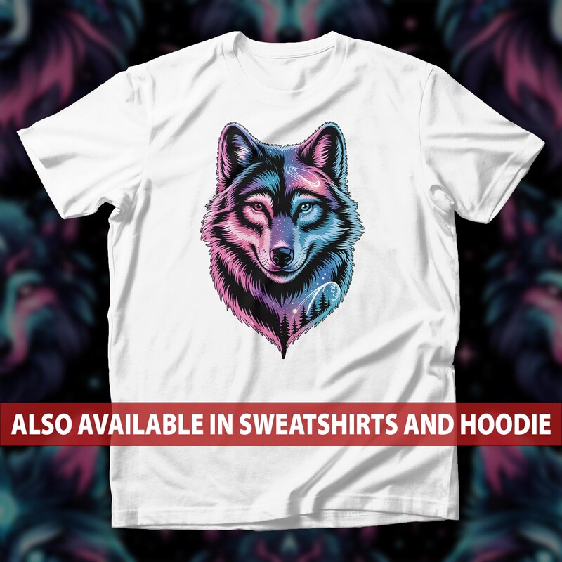 Galaxy Wolf Hoodie - Etsy