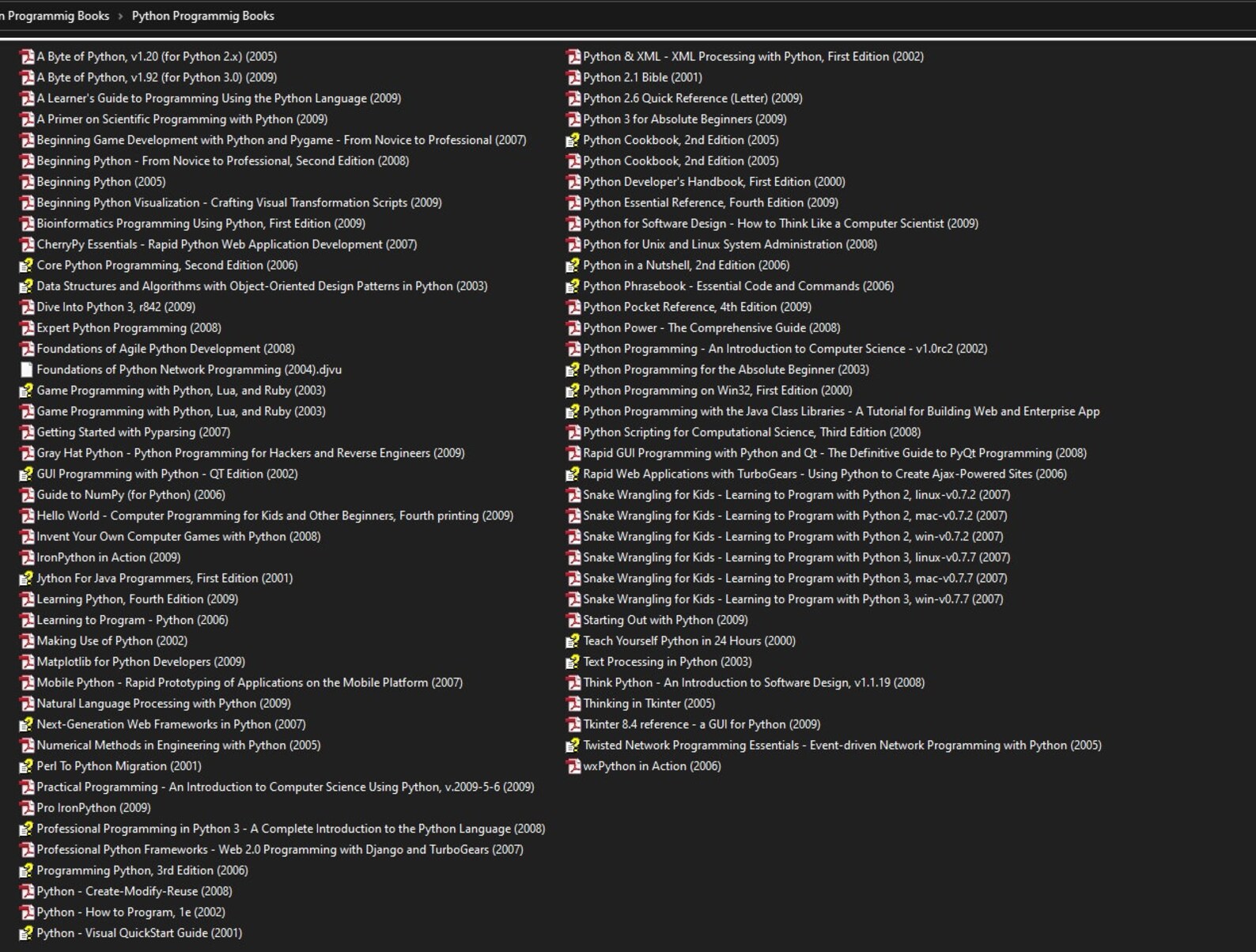 70 PDF/HTML Python Programming Books Master Python - Etsy