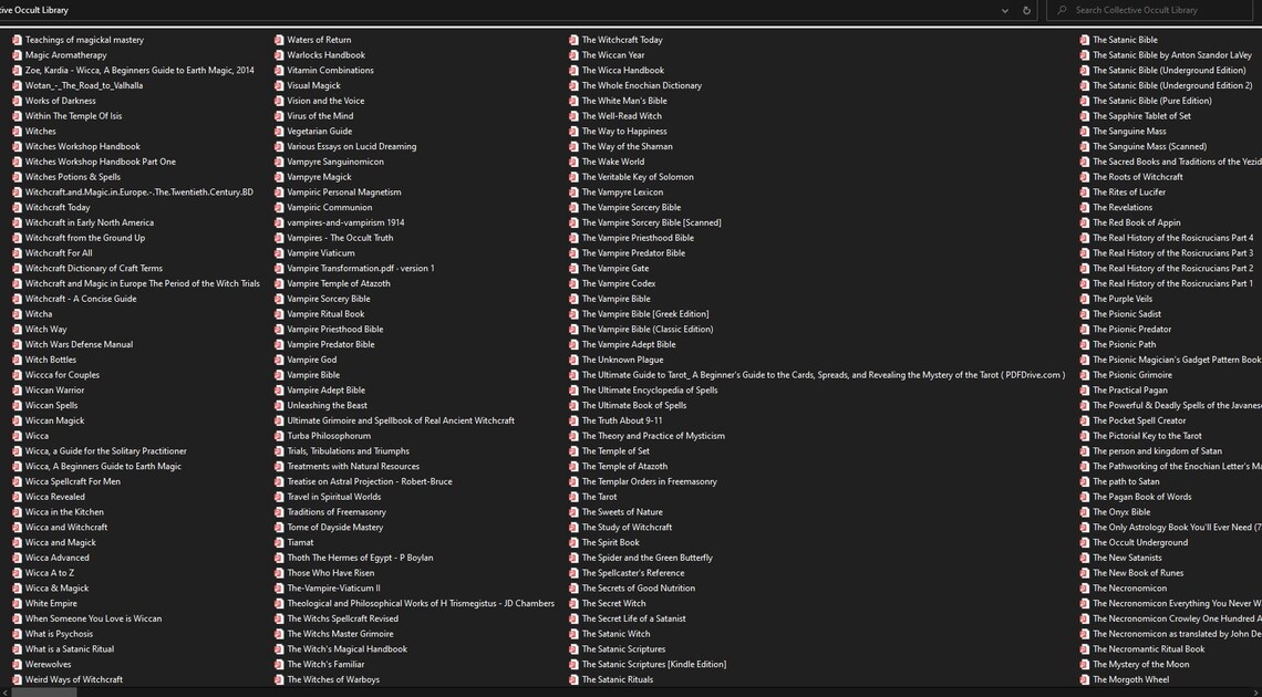 Huge Witchcraft Occult Collection 750+ Books! Spells/wicca/rituals ...