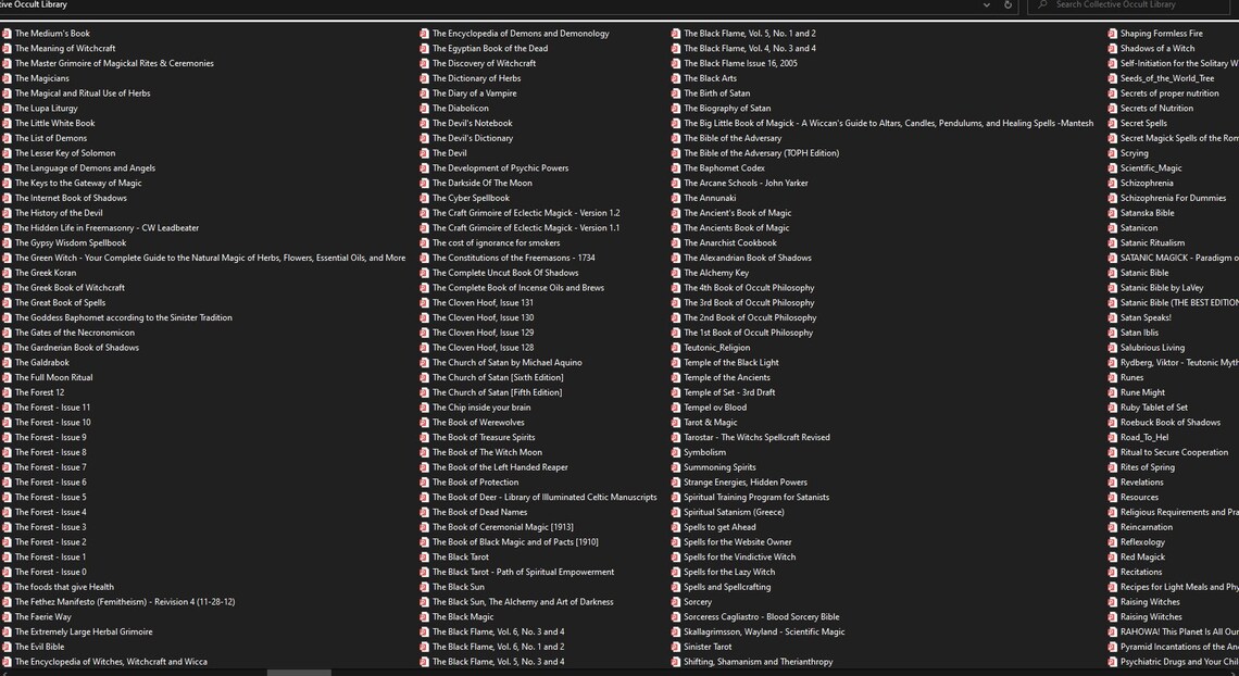 Huge Witchcraft Occult Collection 750+ Books! Spells/wicca/rituals ...
