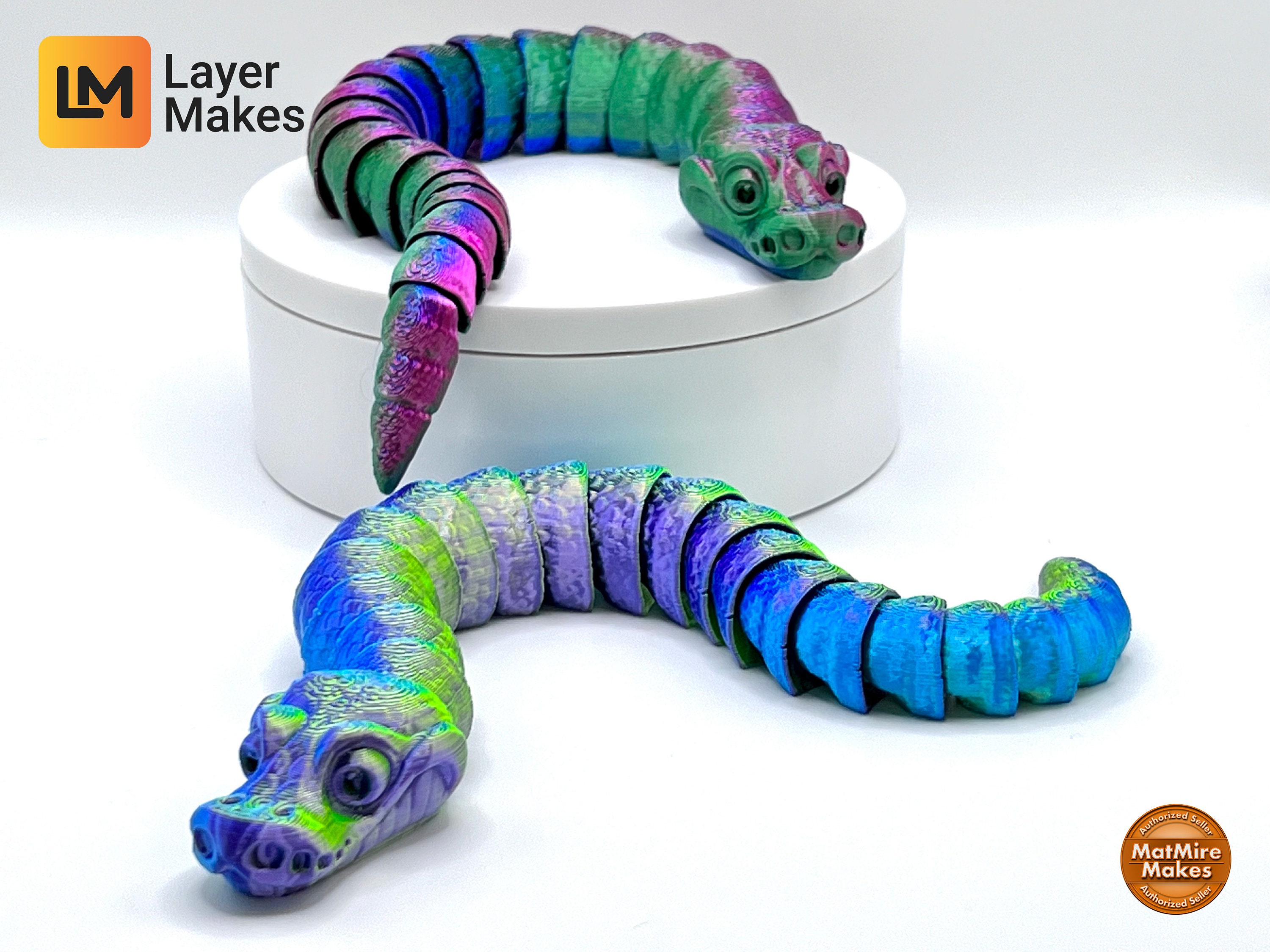 3D Printed Articulated Baby Ball Python - Etsy