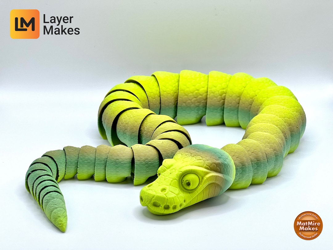 3D Printed Articulated Ball Python - Etsy