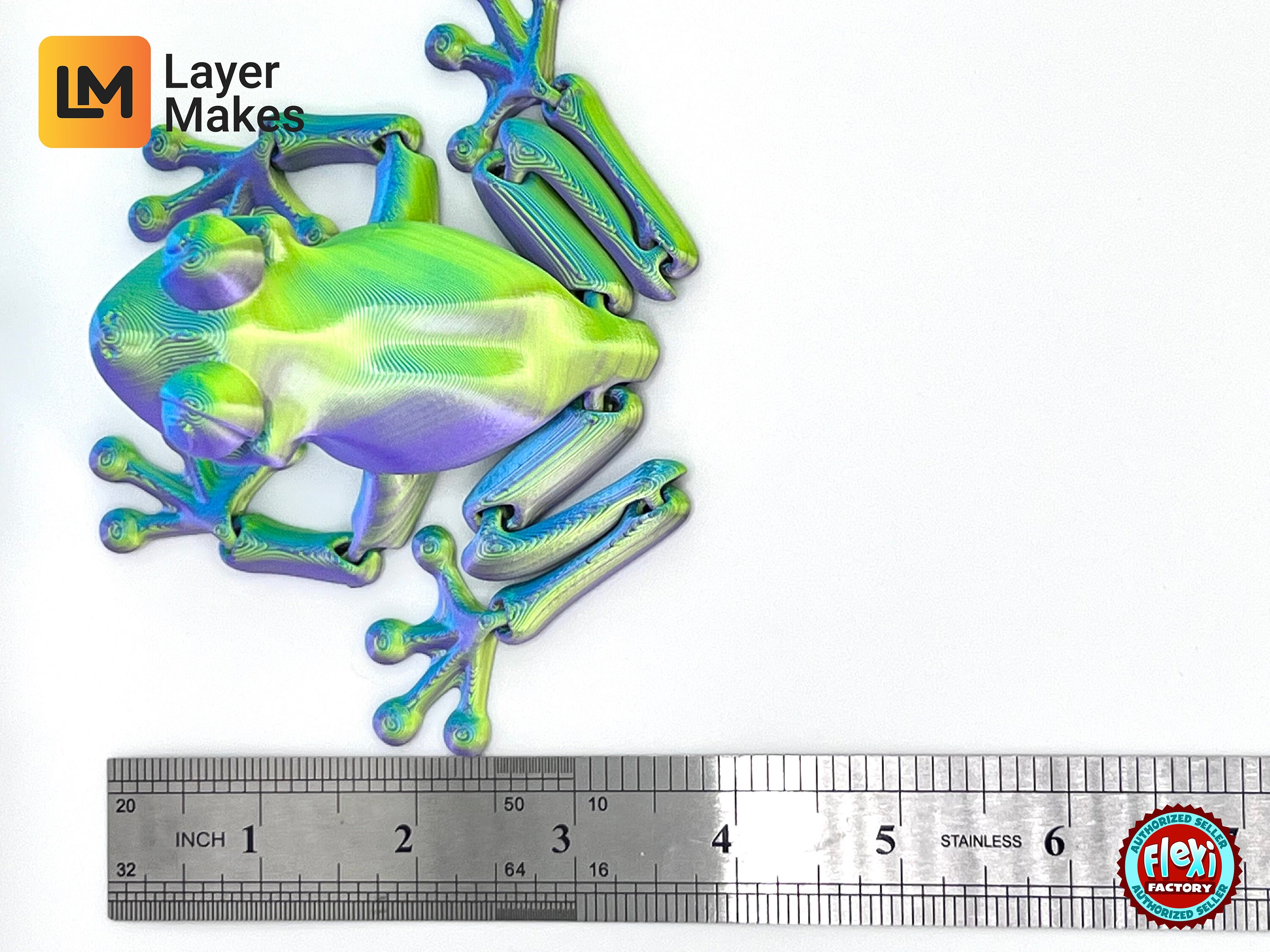 3D Printed Articulated Frog - Etsy