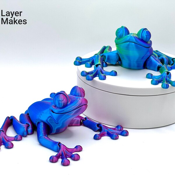 3d Printed Frog Brown - Etsy