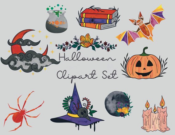 20 Halloween Clipart - Etsy