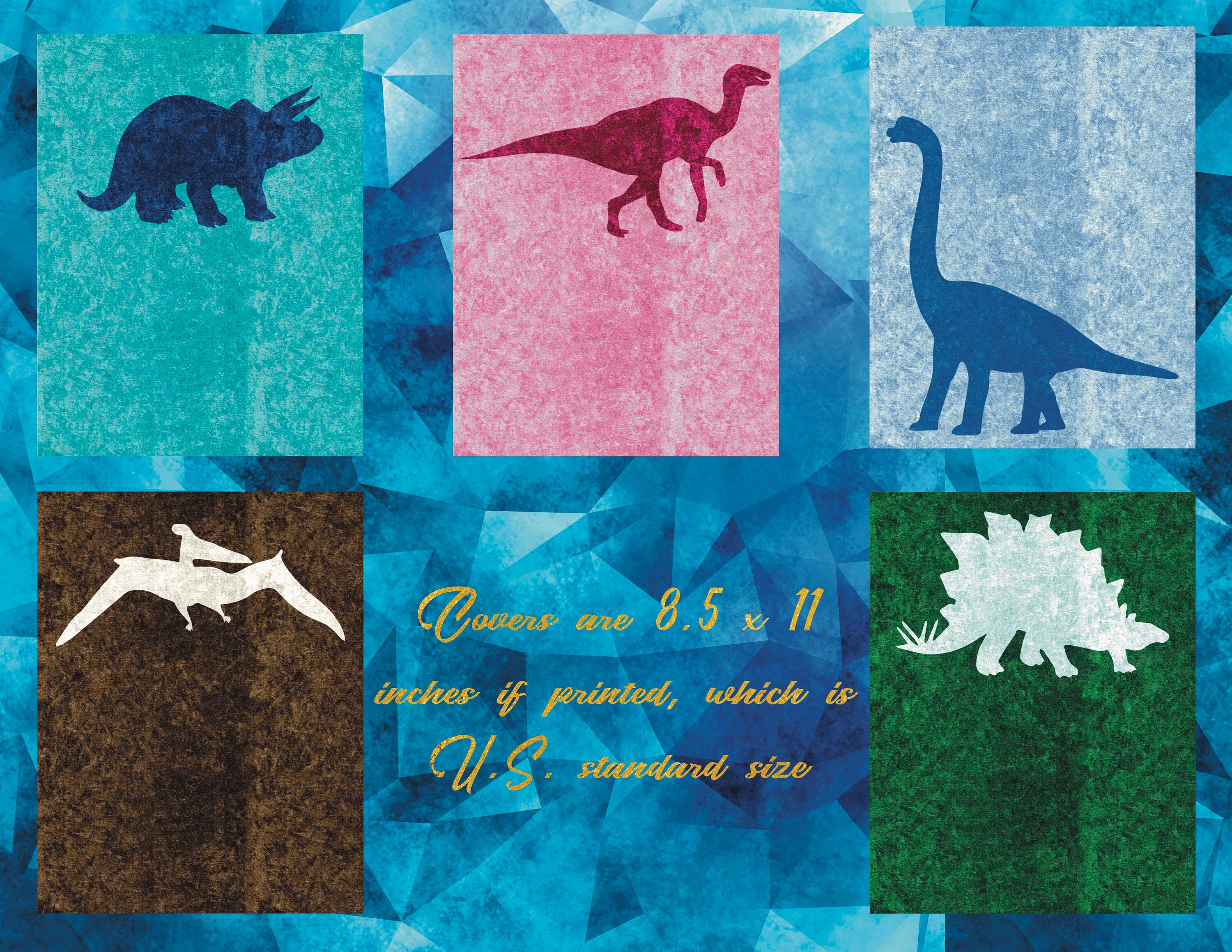 10 Velvet Textured Minimalist Dinosaur Digital Notebook Covers - Etsy