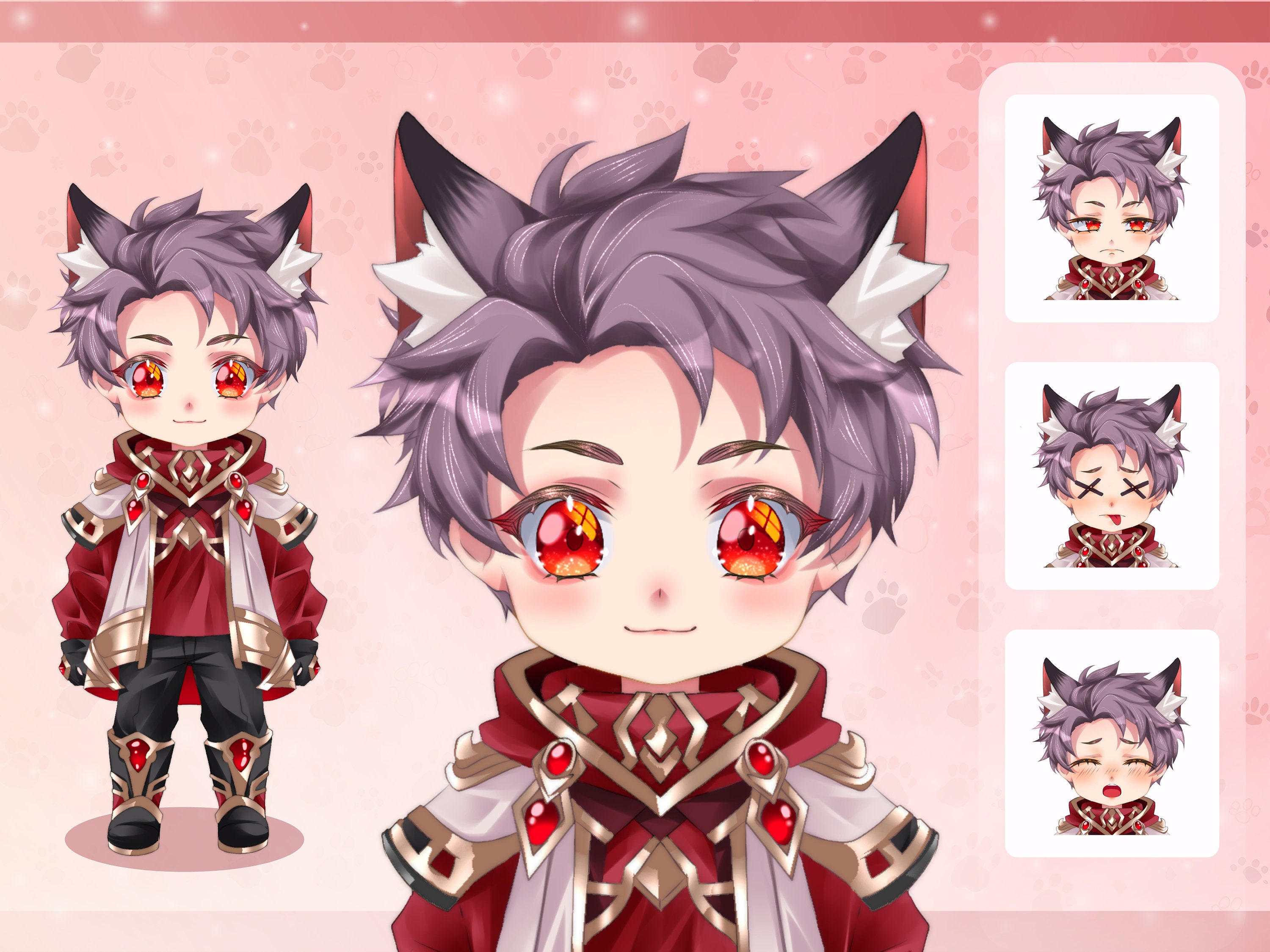 Custom Vtuber Model Chibi Vtuber Commission Rigging - Etsy UK