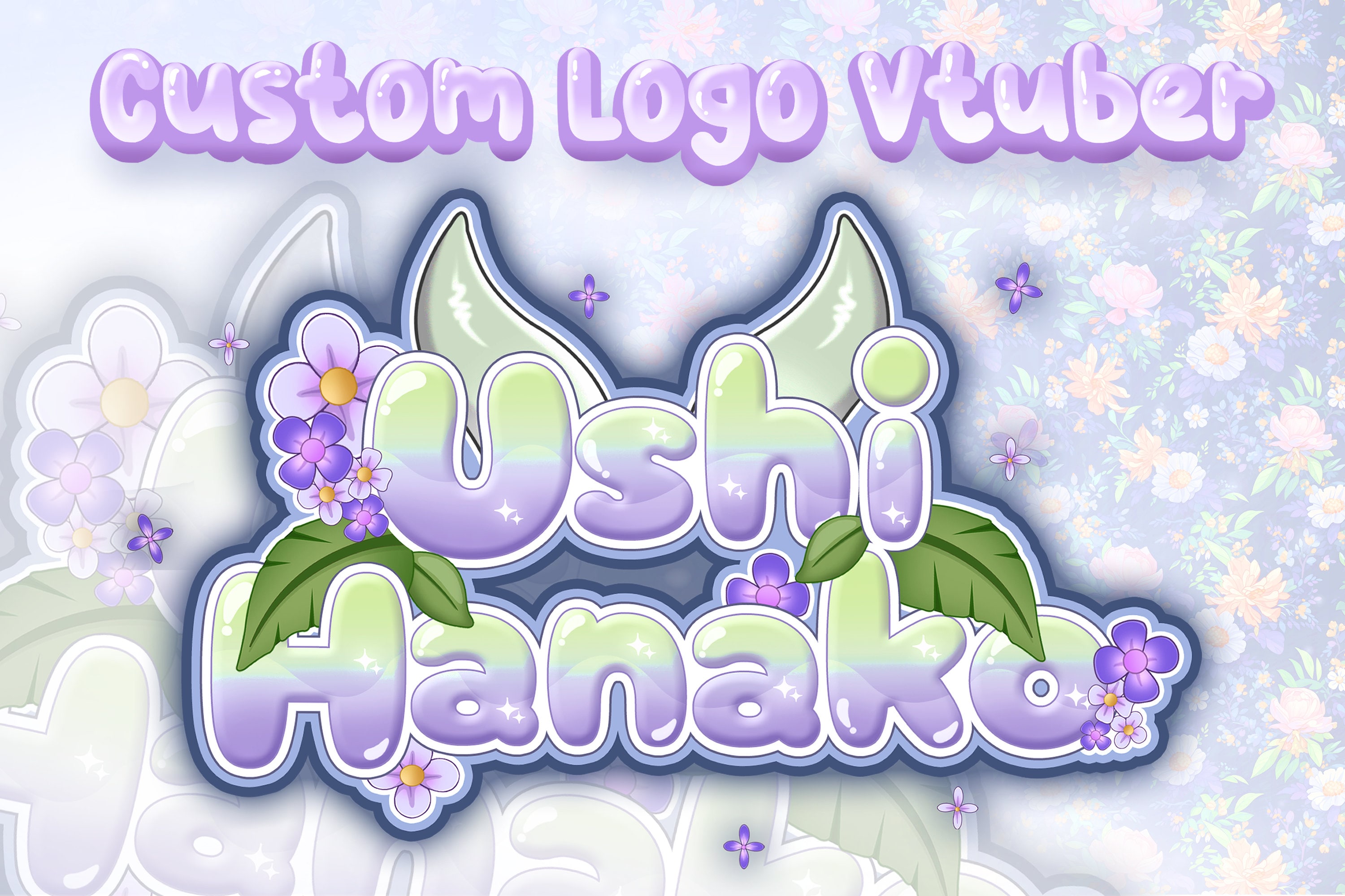Custom Cute Vtuber Logo Vtuber Logo Text Cute Logo Chibi - Etsy Canada