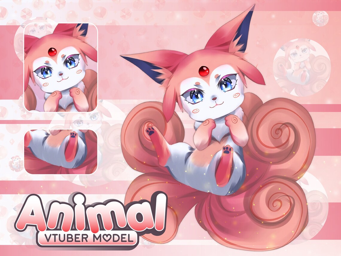 Modelo Vtuber Mascota / Vtuber Animal / Comisión Vtuber / - Etsy España