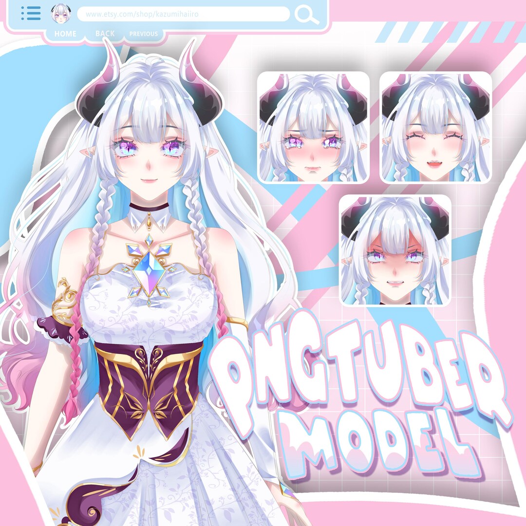 Pngtuber Custom Pngtuber PNG Character Live2d Model Pngtuber Avatar ...