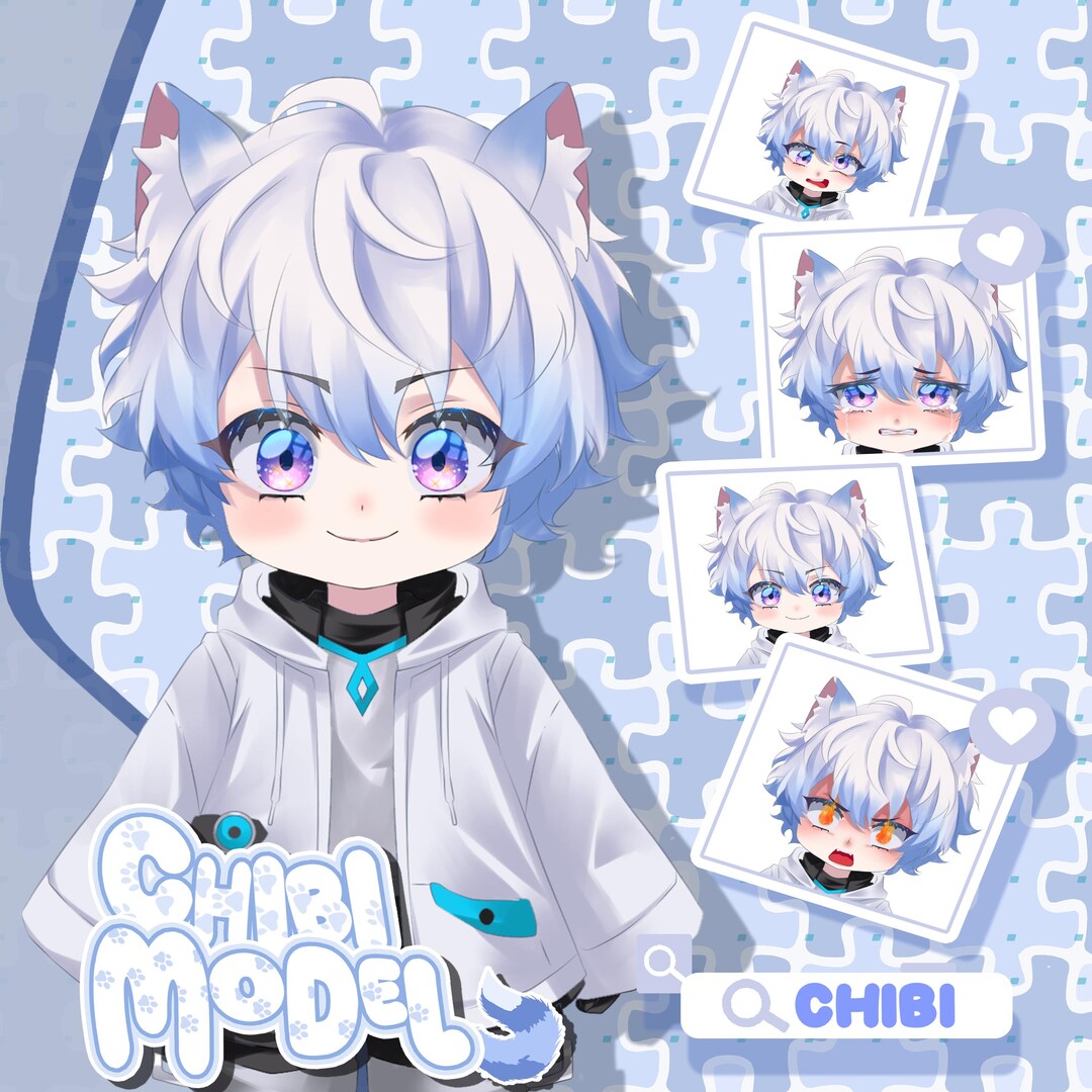 Custom Vtuber Model Chibi Vtuber Commission Rigging Live2d Commission ...
