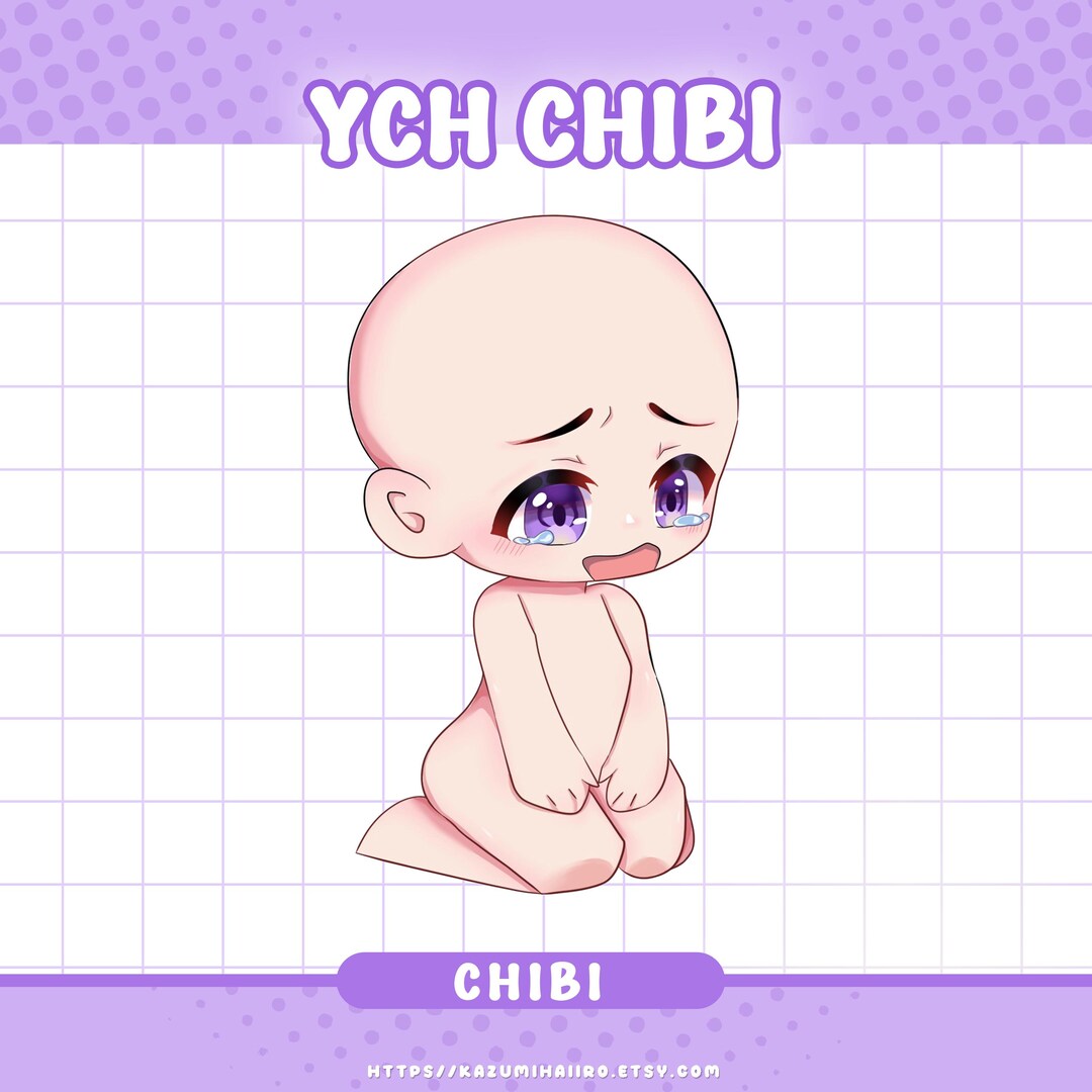 Custom YCH Emote Base, YCH Chibi, Twitch Discord Emotes, Custom Chibi ...