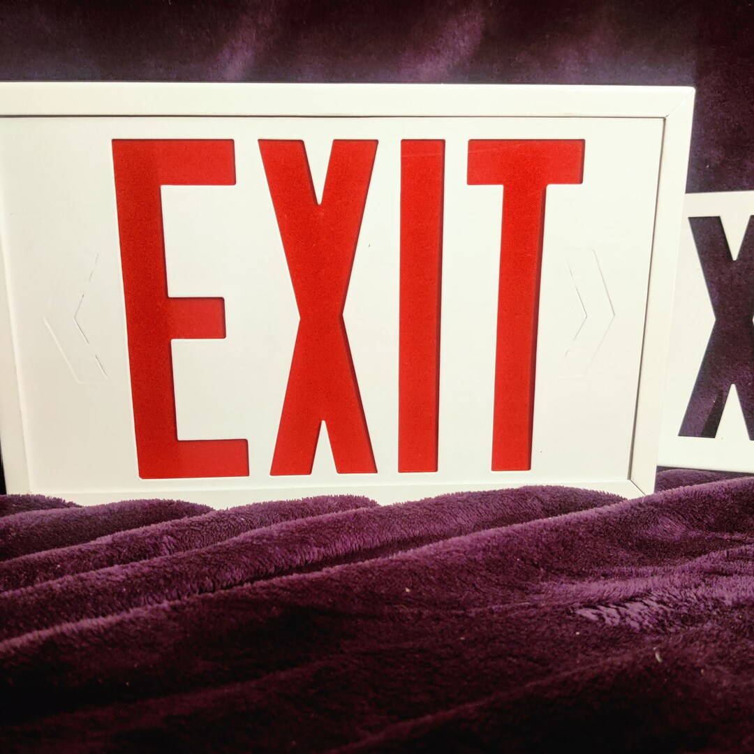 Vintage Exit Sign Lighted - Etsy