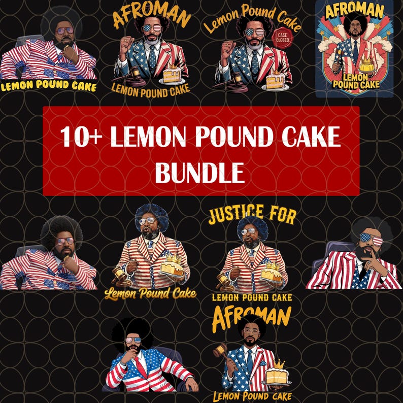 Lemon Pound Cake Afroman Bundle PNG, Hip Hop Shirt Design, When Life ...