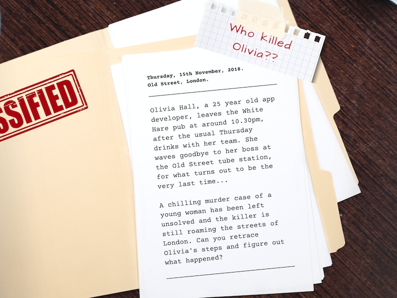Unsolved Case Files. Date Night Ideas. Murder Mystery Game. True Crime ...