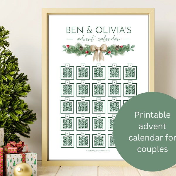 Personalized Advent Calendar - Etsy