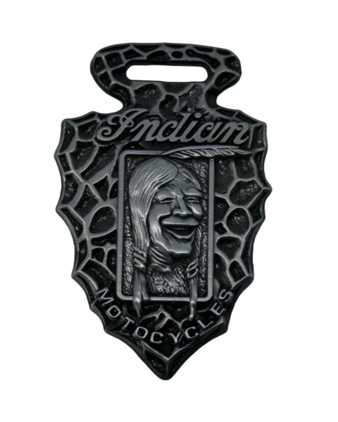 Indian Motorcycle Watch Fob Laughing Indian Vintage Reproduction Watch ...