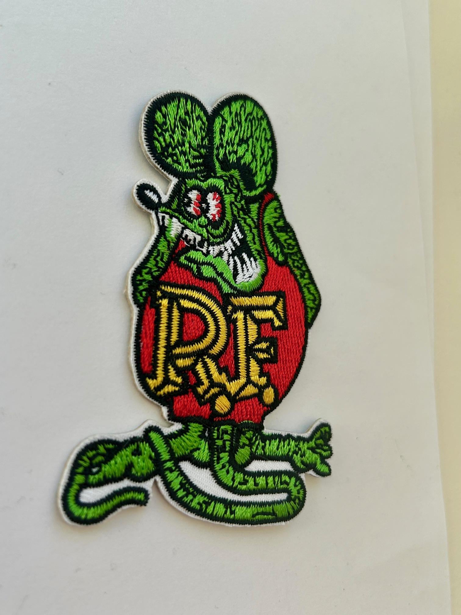 Rat Fink Small Embroidered Crest RATFINK Iron on Embroidered Patch Rat ...