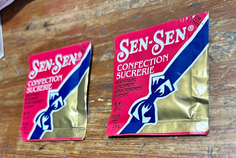 Vintage Sen Sen Candy 2 Packs of Unopened Sen Sen Extremely Rare ...