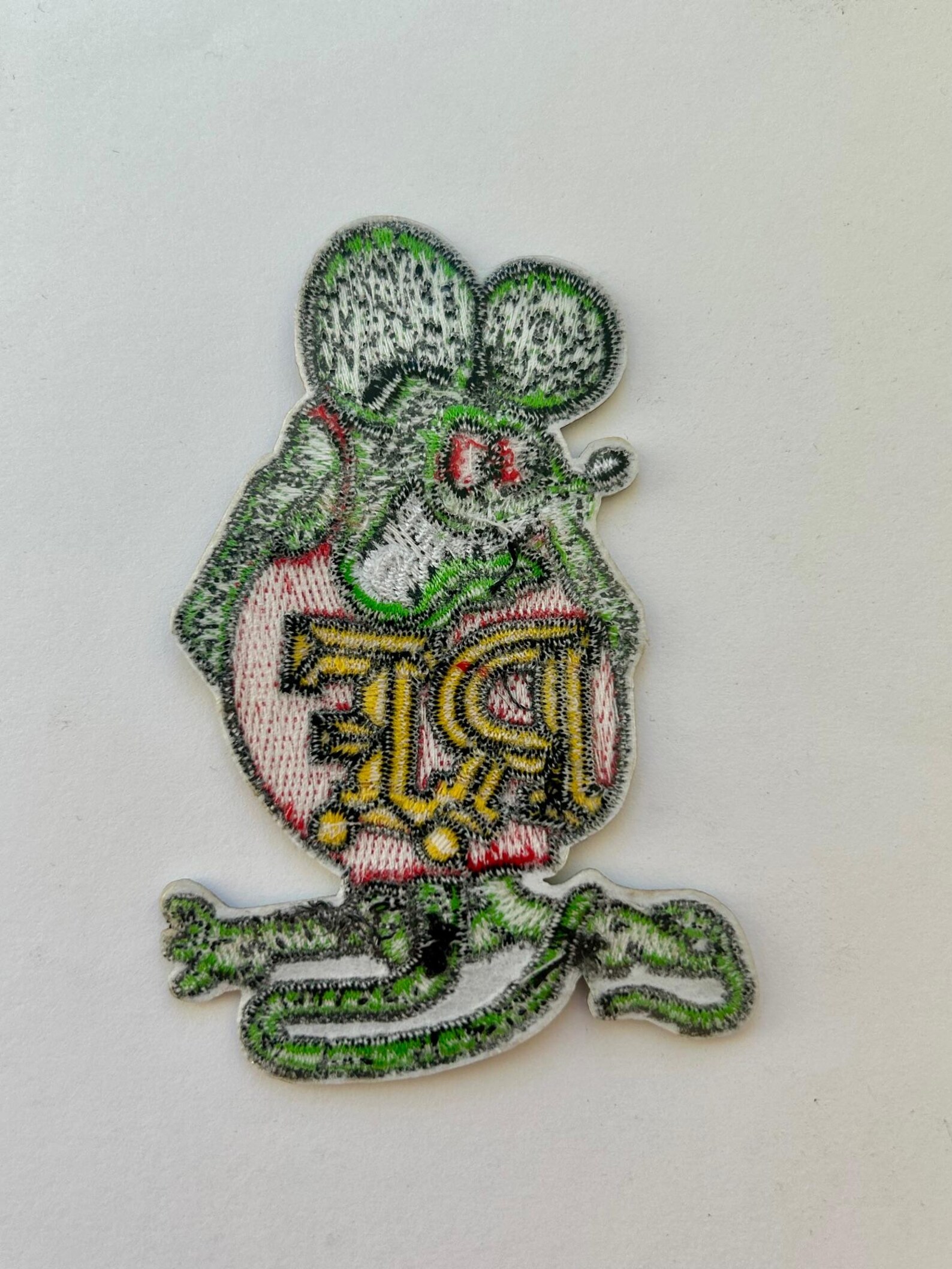 Rat Fink Small Embroidered Crest RATFINK Iron on Embroidered Patch Rat ...