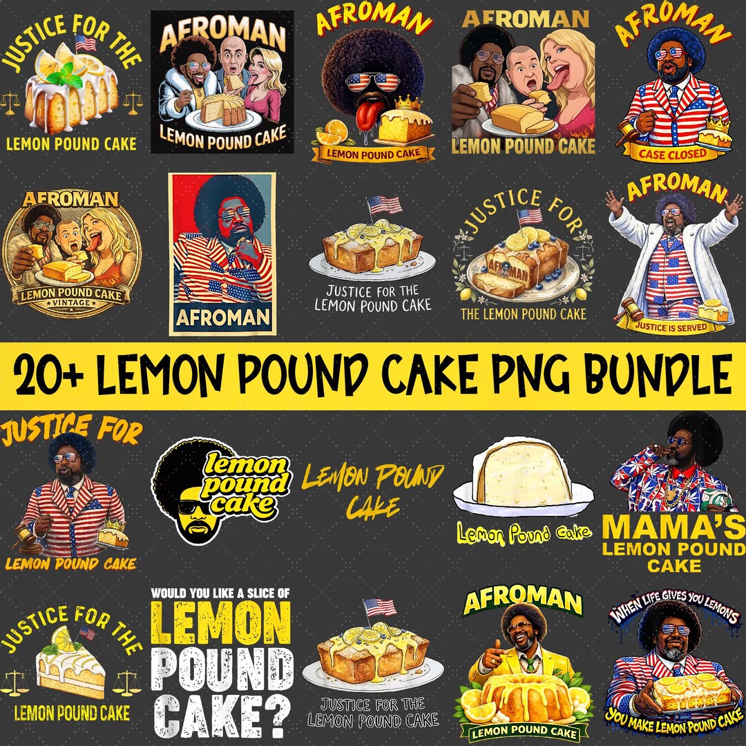 Afroman Lemon Pound Cake Png Bundle, Mama's Lemon Pound Cake Png ...