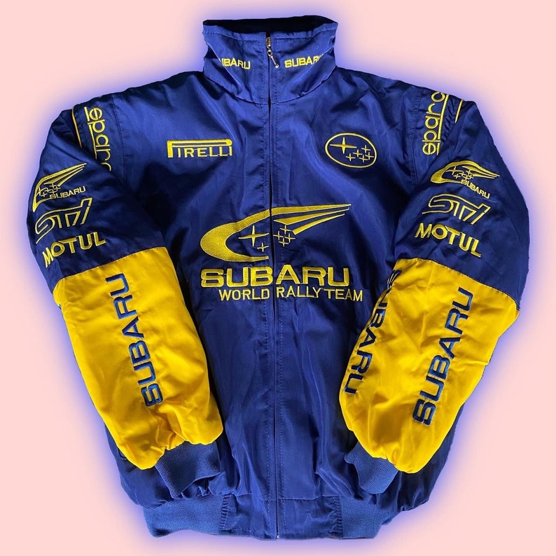 Chaqueta Subaru Rally / Chaqueta Vintage F1 / Chaqueta Bomber Racing ...