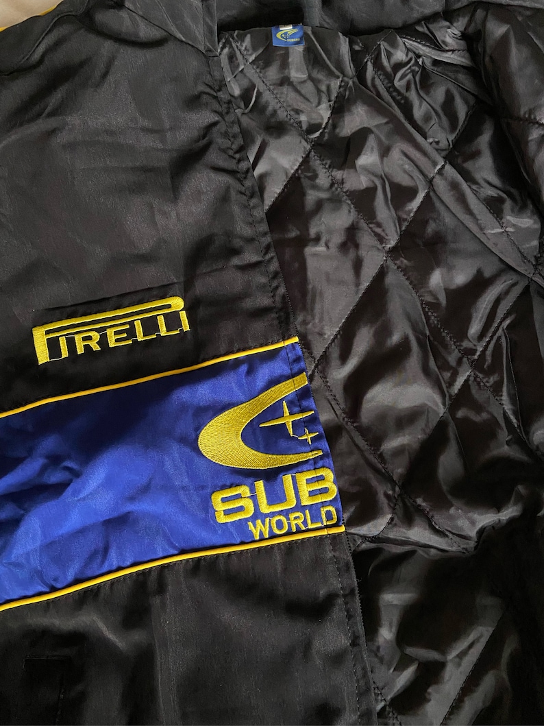 Chaqueta Subaru Rally / Chaqueta Vintage F1 / Chaqueta Bomber Racing ...