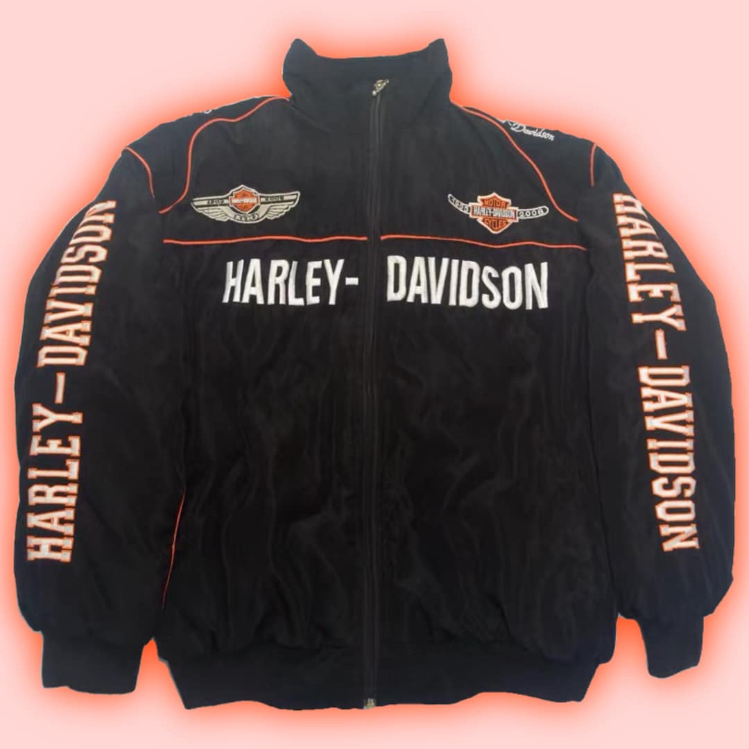 Harley Davidson Jacket Vintage Jacket Racing Bomber Jacket Streetwear ...