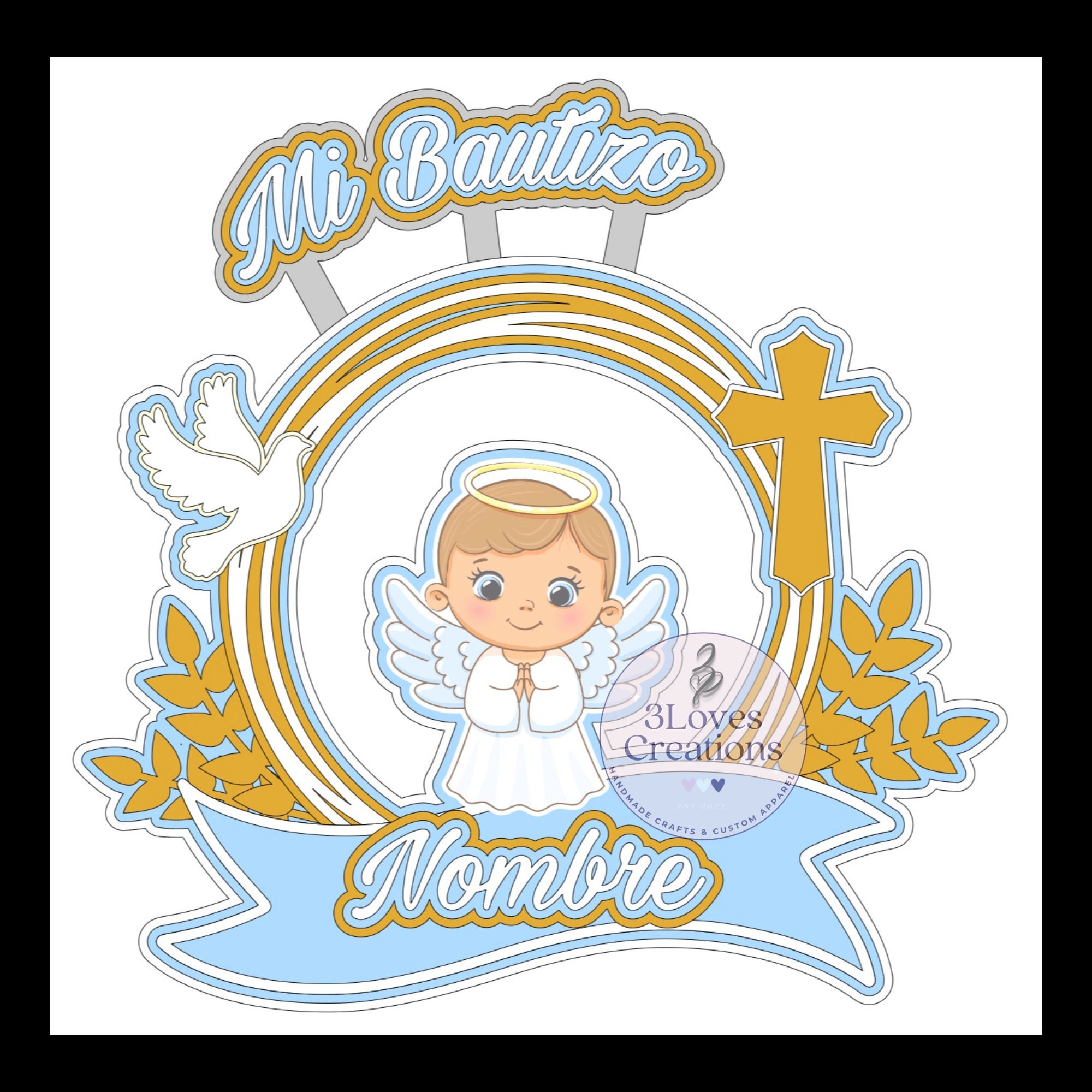 Mi Bautizo Cake Topper - Etsy