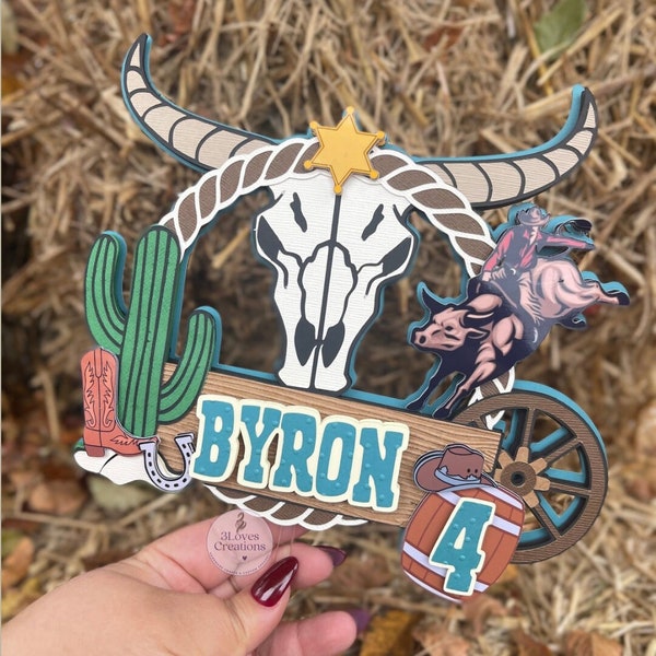 Vaquero Cake Topper - Etsy